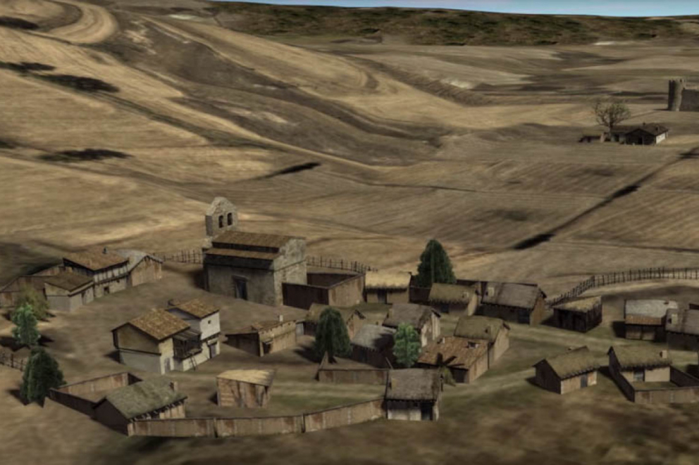 The town of Briviesca in the XIVth century - 3DUBU - Universidad de Burgos